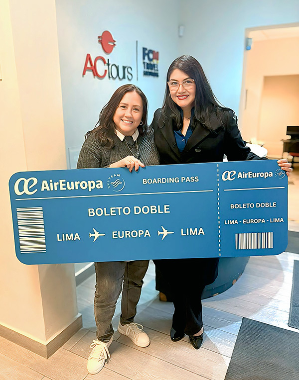 AIR EUROPA PREMIÓ A AGENTE DE AC TOURS - T News